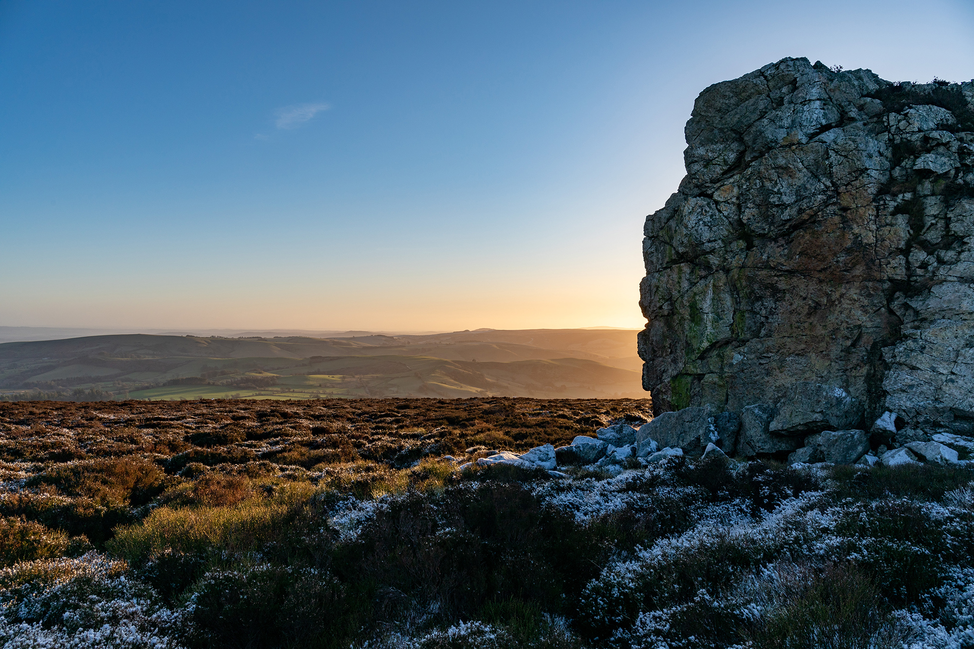 A Sunrise walk up Stiperstones in the Shropshire Hills - Threaded Maple