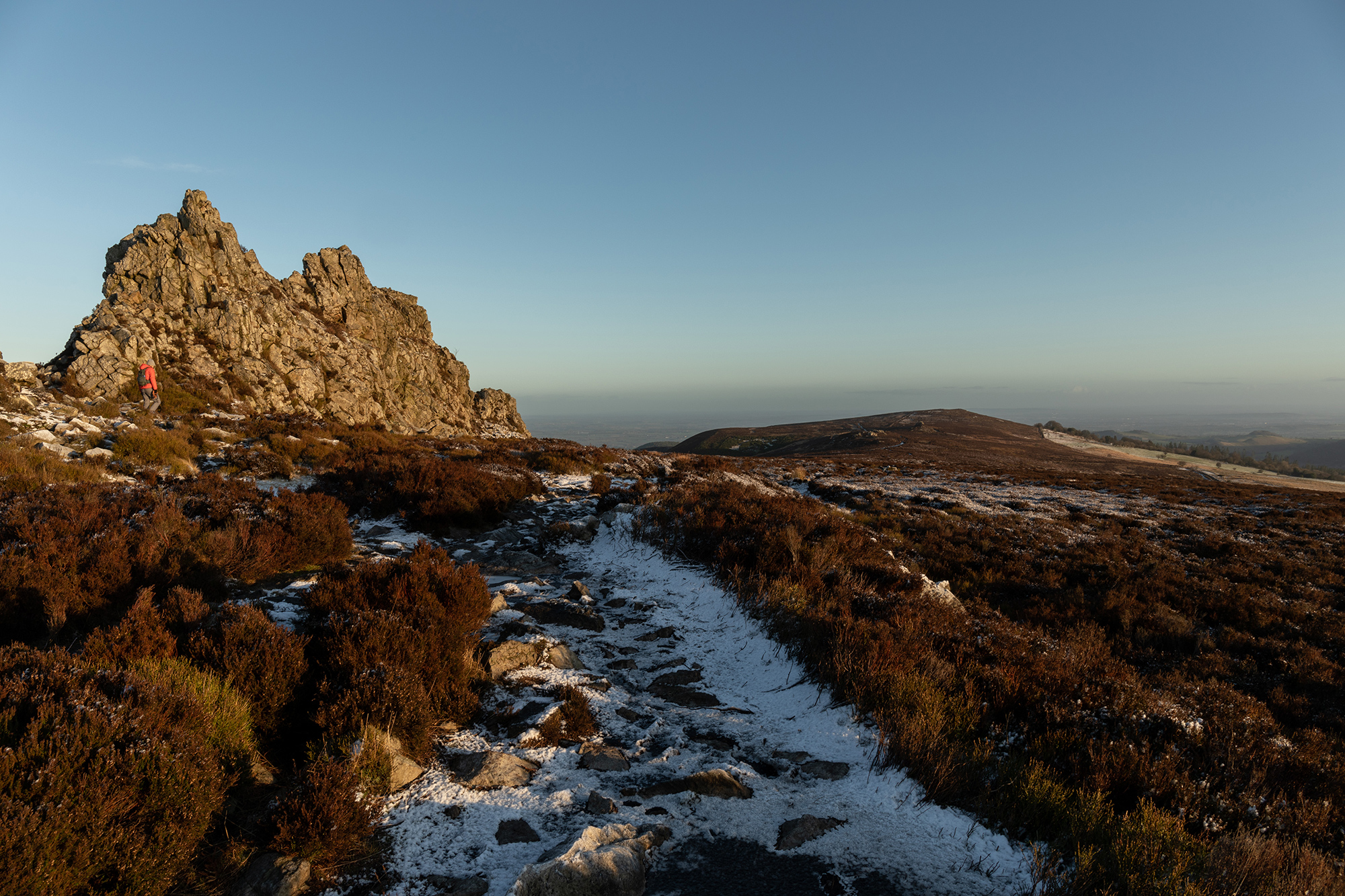 A Sunrise walk up Stiperstones in the Shropshire Hills - Threaded Maple